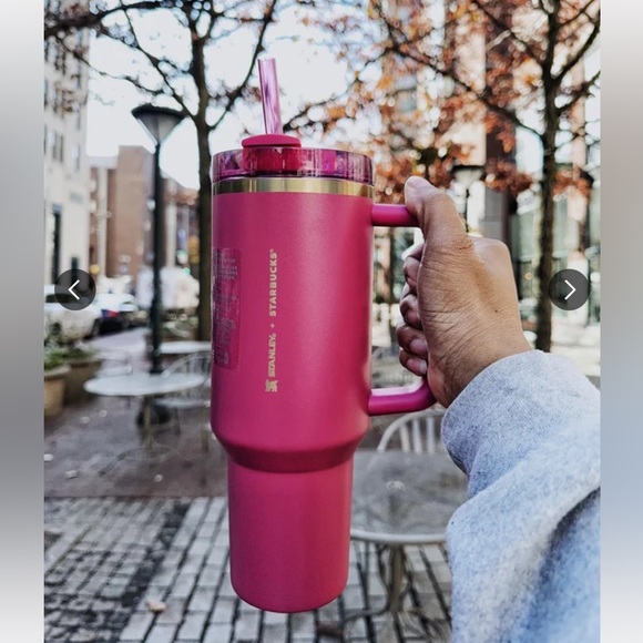 Stanley | Accessories | New Stanley X Starbucks Berry Pink Glitter ...